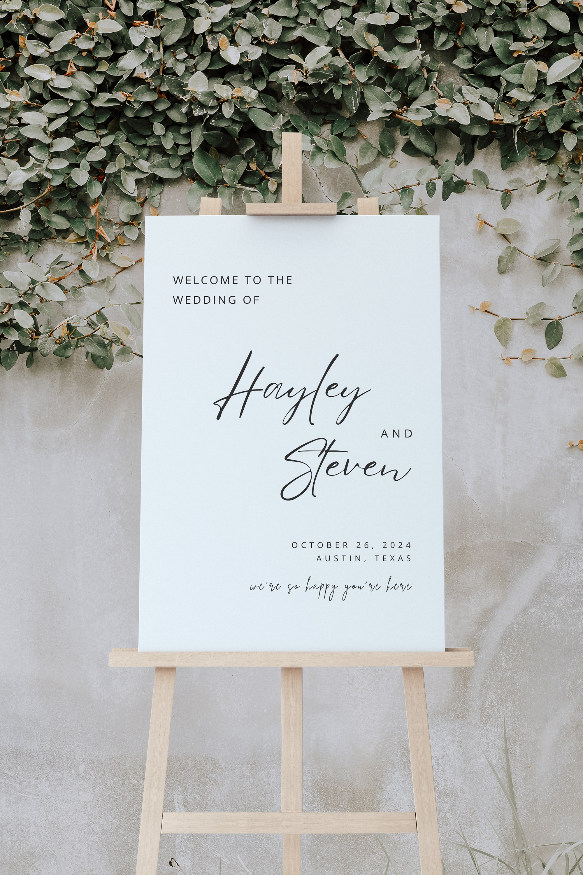 Minimalist Wedding Poster Sign Essentials Bundle